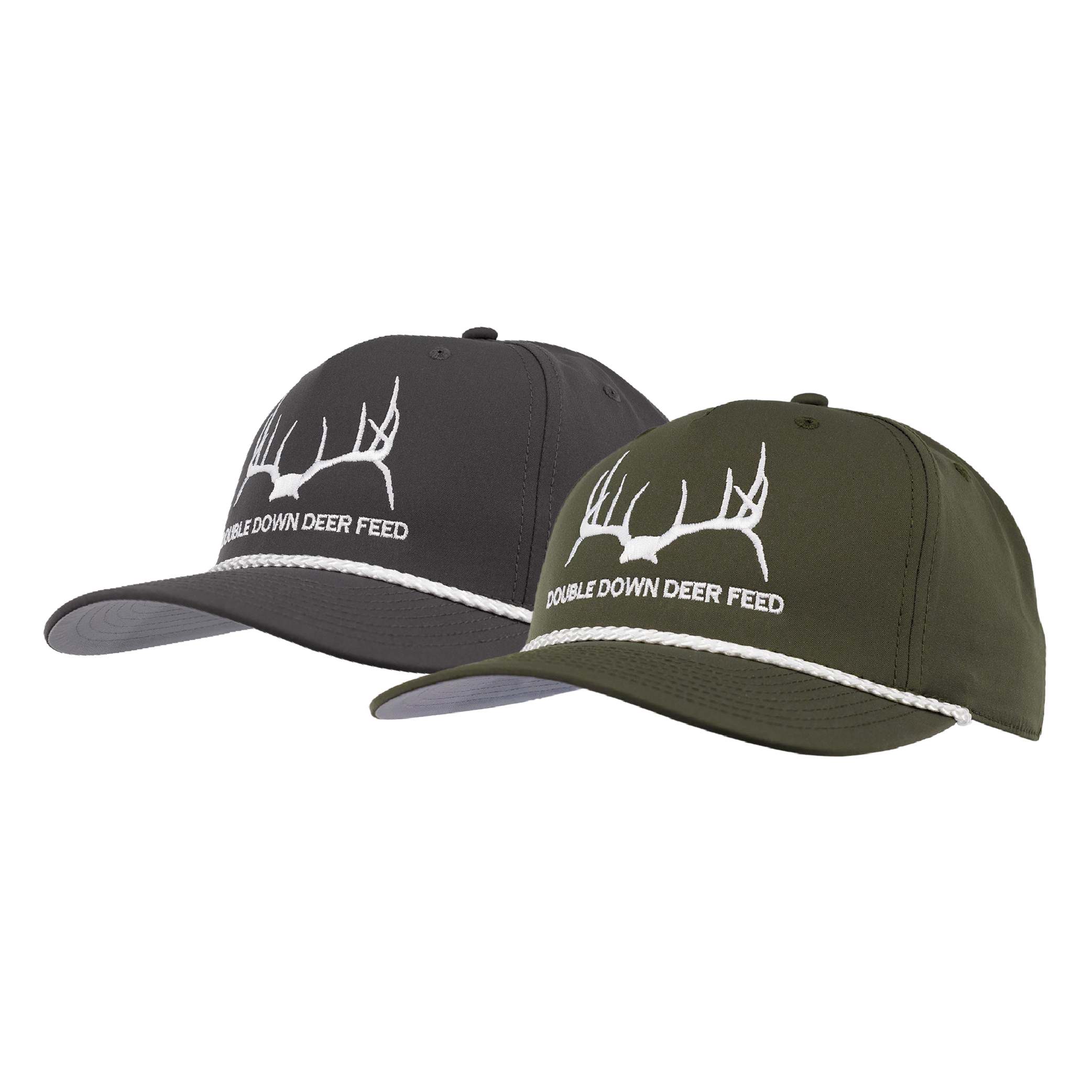 BRANDED DOUBLE DOWN PERFORMANCE ROPE HAT – Double Down Deer Feed