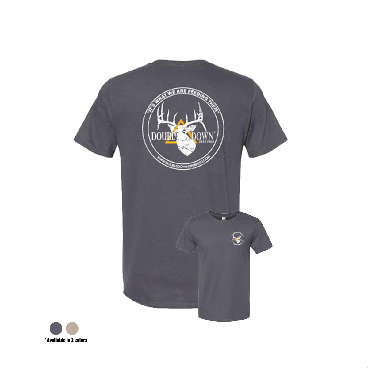 Double Down Circle Logo Tee – Double Down Deer Feed